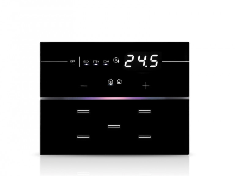 9025 – CAPACITIVE KNX THERMOSTAT – 3 MODULES - Eelectron