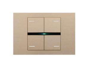 OL-U KNX switch 3 modules – Metal Edition - Eelectron