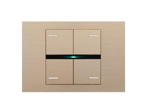 OL-U KNX switch 3 modules – Metal Edition - Eelectron