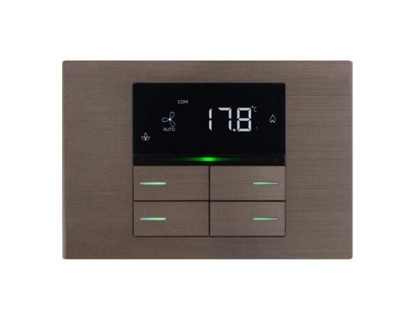 OL-U KNX thermostat 3 modules – Metal Edition - Eelectron