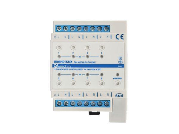 Universal DIN Module 8 IN – HIGH VOLTAGE 100-250 V AC/DC - Eelectron